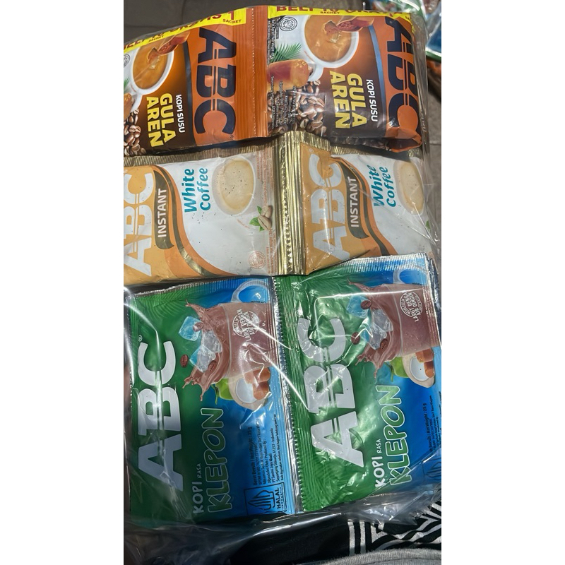 Jual ABC SUSU / KLEPON / GULA AREN / White Coffee ( 10 Sachet ...