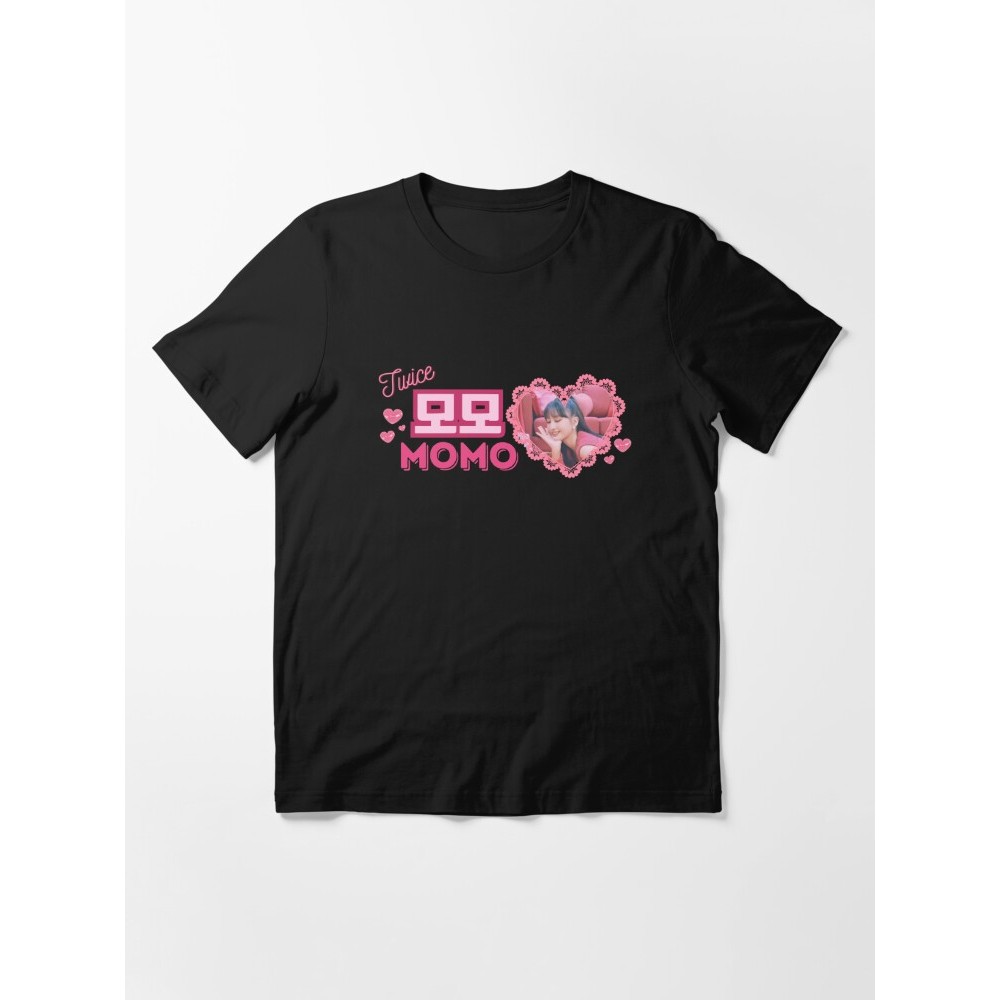 Jual Kaos TWICE Momo Kpop Girl Group Pink Banner Collage Design With ...