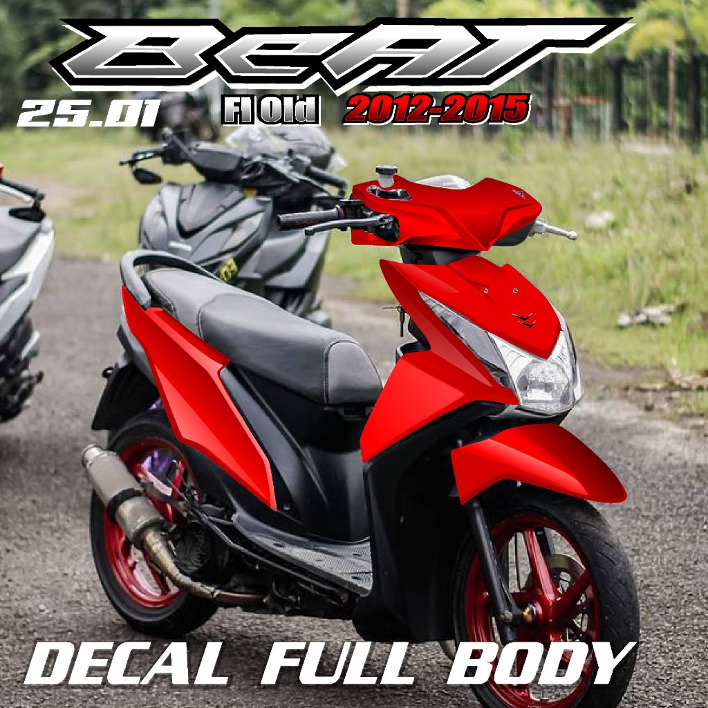 Jual COD TERBARU Decal Stiker DECAL BEAT FI OLD TAHUN 2012-2015 FULL ...