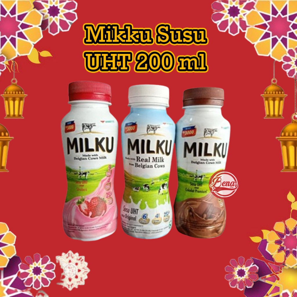 Jual MILKU SUSU BOTOL UHT - 200 ml | Shopee Indonesia
