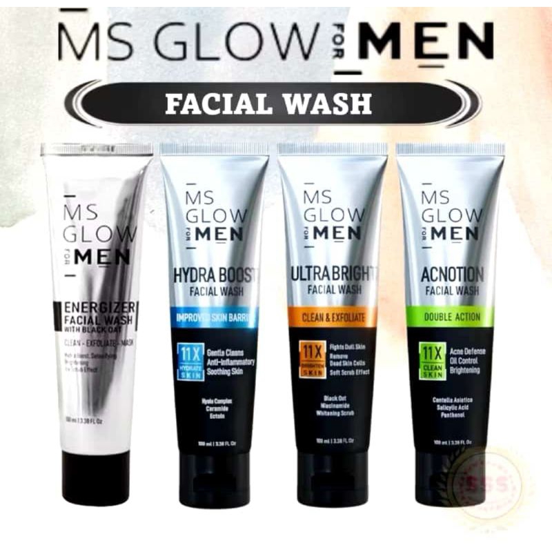 Jual (ed 2026)MS glow for men - Ms glow men Facial wash/Fw Ms Glow men - for men /Sabun cuci ...