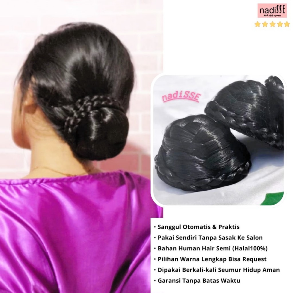 Jual Cepol Rambut Kepang Putri Seoul - Konde Modern by nadiSSE | Shopee ...