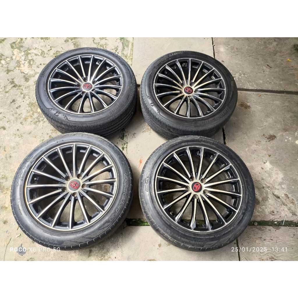 Jual VELG MOBIL RACING RING 18 LEBAR 8 PCD 5X114 ET 45 + BAN 235/50R18 INNOVA RUSH TERIOS JUKE ...