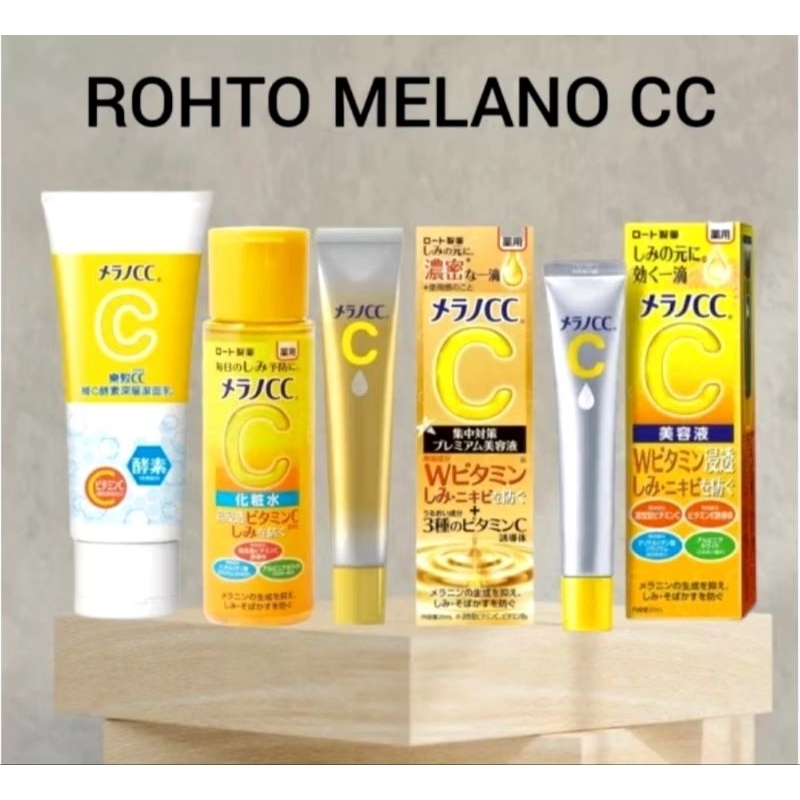 Jual Melano CC Vitamin C Brightening TONER 170ml - Melano CC Brightening Essence 20ml (By ROHTO ...