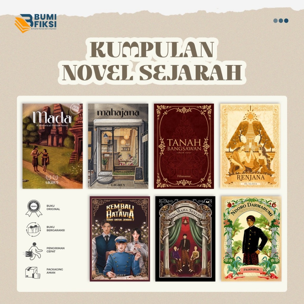 Jual Promo Kumpulan Buku Novel Sejarah: Mada, Mahajana, Tanah Bangsawan ...