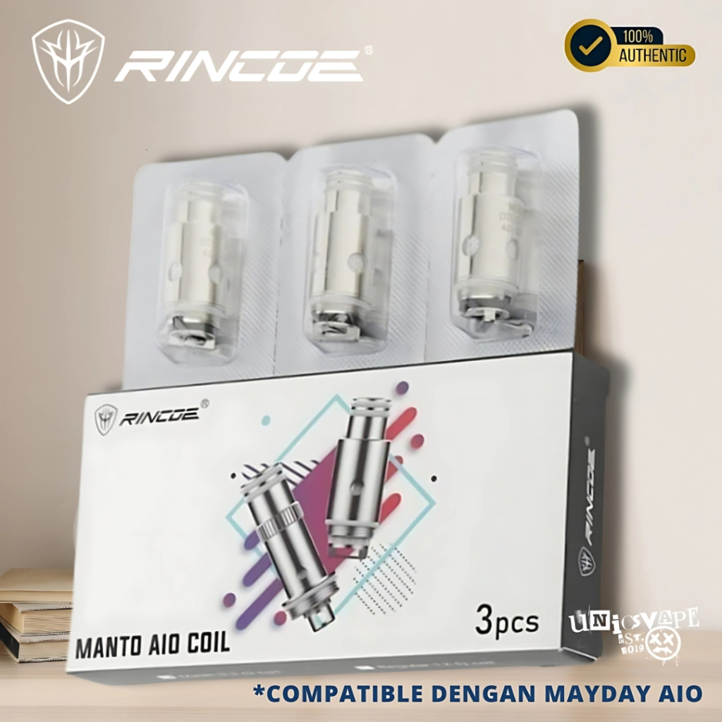 Jual Coil MAYDAY and MANTO AIO 0.15 Ohm or 0.3 Ohm Coils for Liquid ...