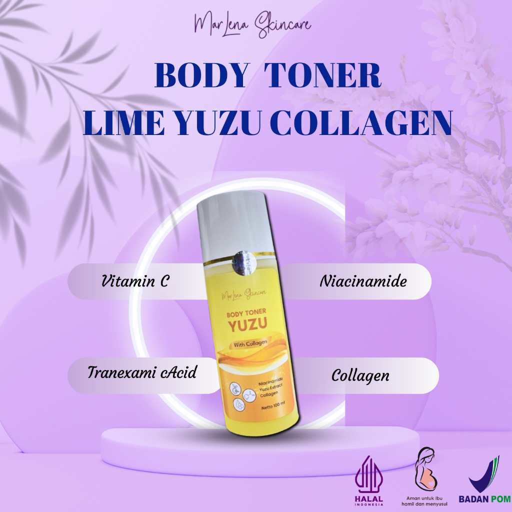 Jual TONER BADAN YUZU LIME WITH COLLAGEN PLATINUM DOSIS TINGGI BPOM 1 ...