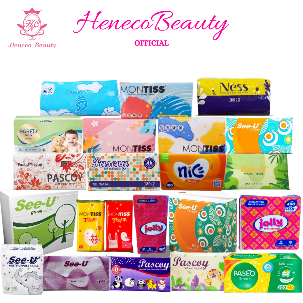 Jual TISSUE WAJAH SERIES / PASCOY / SEE-U / NICE / JOLLY / PASEO / MONTISS / NESS / YUKINAWA ...