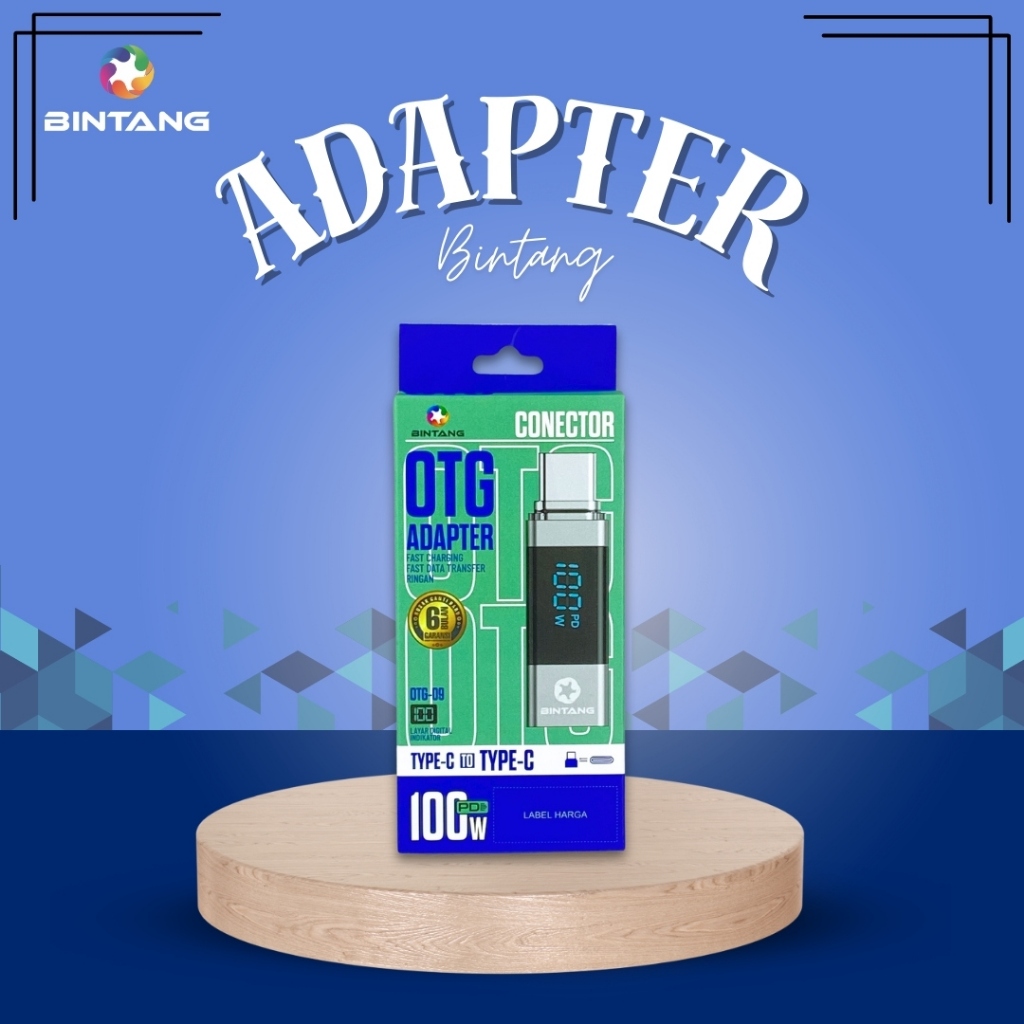 Jual KABEL OTG ADAPTER SINGLE SLOT TYPE C TO TYPE C BT 100W OTG-09 ...