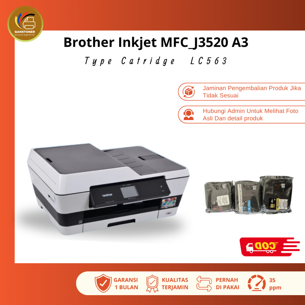 Jual printer brother MFC J3520 all in one A3 warna | Shopee Indonesia