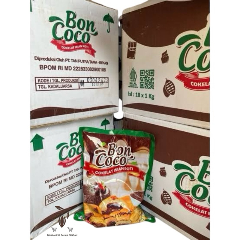 Jual SELAI COKLAT BON COCO (1 DUS )| isi 18 pak x 1 kg | 1 KARTON ...