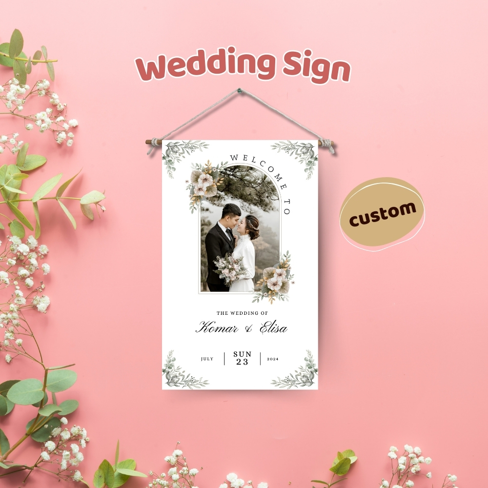 Jual DESIGN CUSTOM - Wedding Sign Wedding Banner Wedding Poster ...