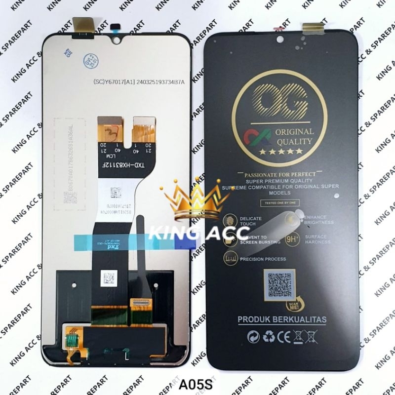 Jual NEW OG SUPER LCD TOUCHSCREEN SAMSUNG GALAXY A05S / A057F BLACK OG ...