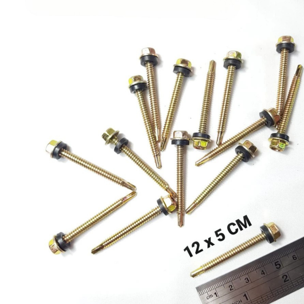 Jual BAUT BAJA RINGAN 12x50 / BAUT ROOFING 12 x 50 (5cm) / SKRUP BAJA ...