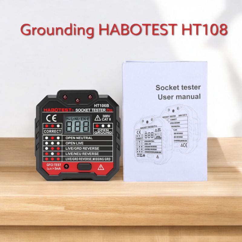 Jual alat tes uji grounding HABOTEST HT106D alat uji kebocoran daya ...