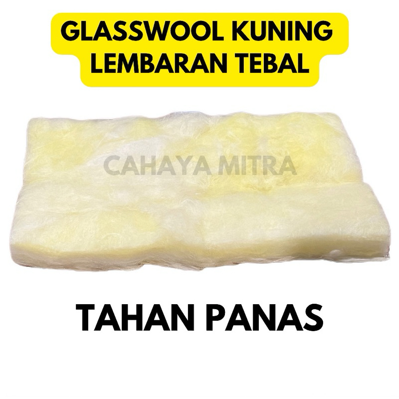 Jual ( HARGA SATUAN GLASSWOOL KUNING LEMBARAN TEBAL ) Peredam Knalpot ...