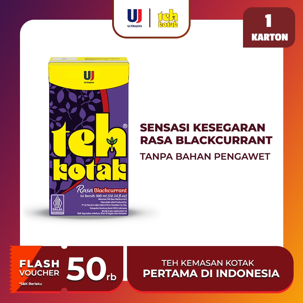 Jual Teh Kotak Rasa Blackcurrant 300 ml | Shopee Indonesia