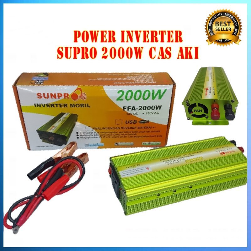 Jual Inverter Power Sunpro Ffa-2000 With USB 5V / Power Inverter DC To ...