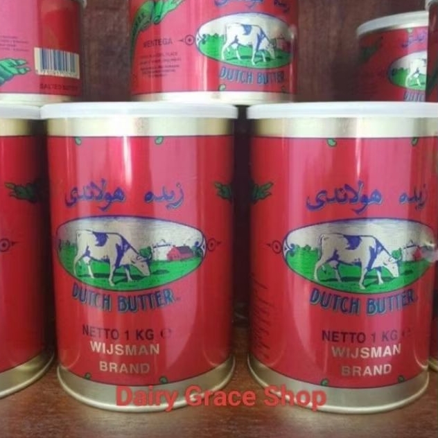 Jual Butter Mentega Wijsman Wisman Butter Kaleng Berat 1 KG | Shopee ...