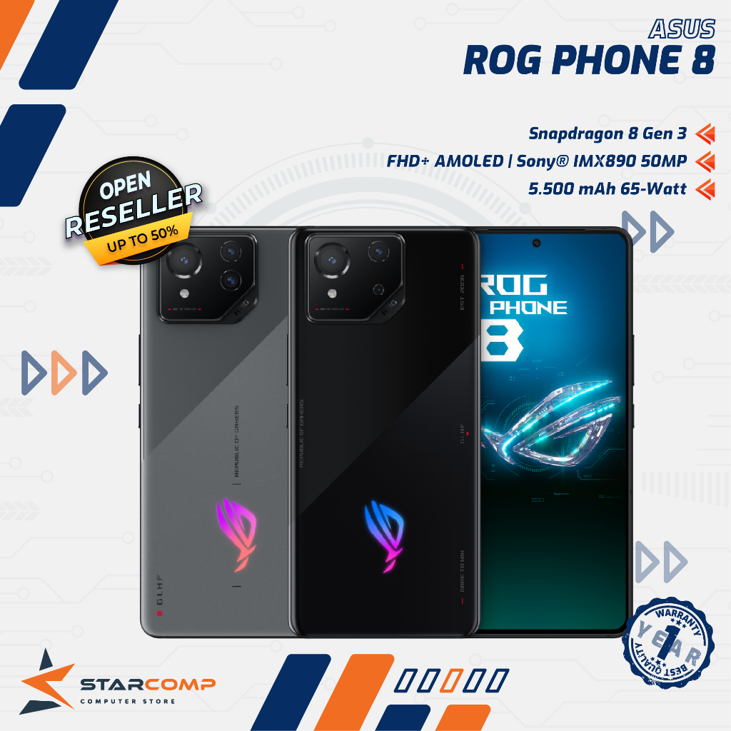 Jual Asus ROG Phone 8 12/256GB SNAPDRAGON 8 Gen 3 AMOLED GARANSI RESMI ...