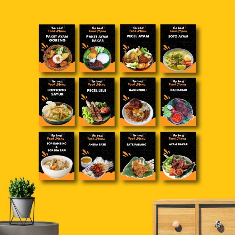 Jual Pajangan Dinding Menu Makanan Hiasan Dapur Poster Kayu Wall Decor ...