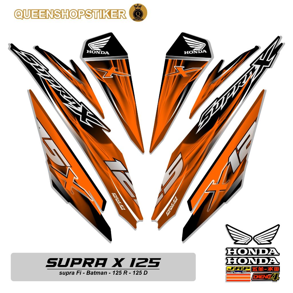 Jual STRIPING SUPRA X 125 R NEW MOTIF 015 STIKER SUPRA X 125 FI ...