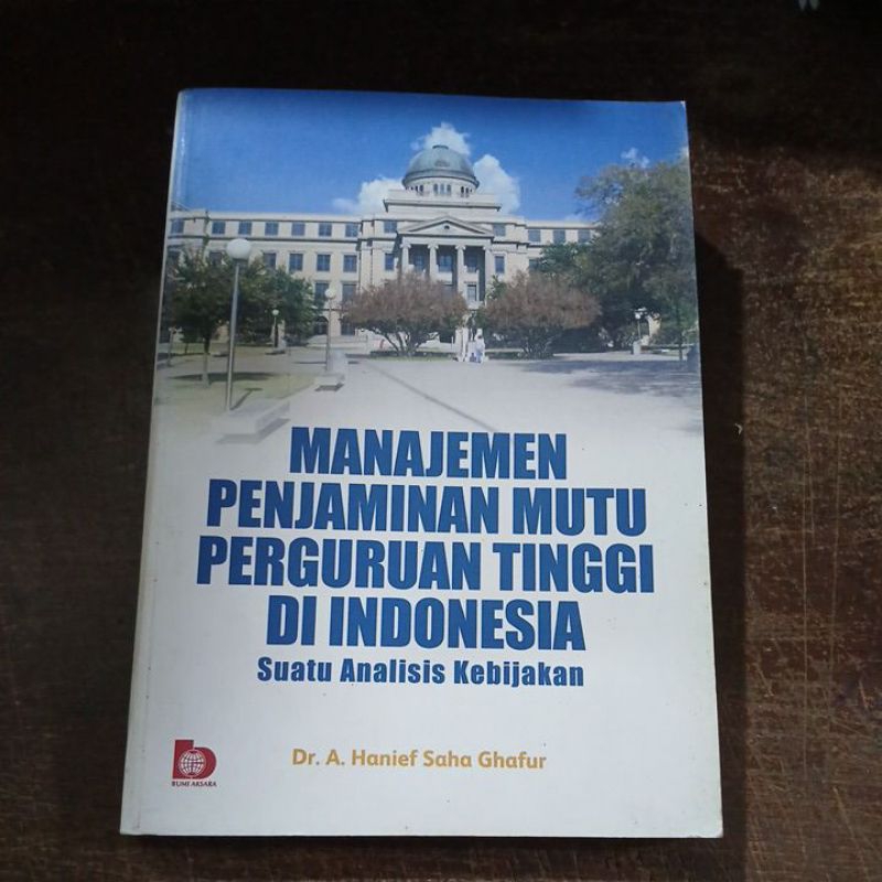 Jual Manajemen Penjaminan Mutu Perguruan Tinggi Di Indonesia Suatu ...