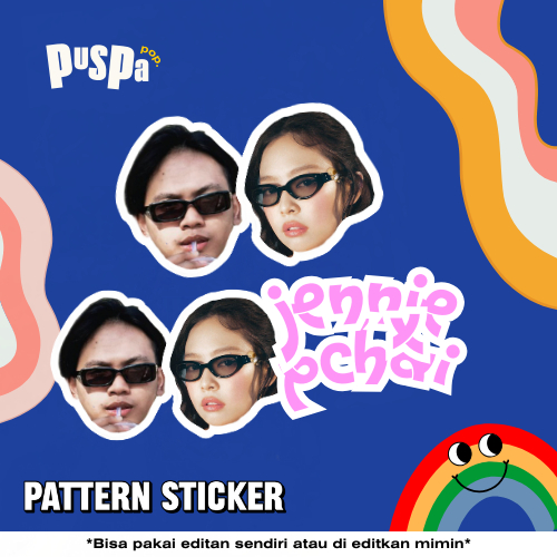 Jual STICKER WAJAH DAN TULISAN | STICKER PREMIUM | FREE DESIGN | LOGO ...