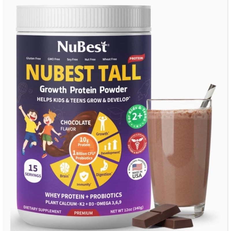 Jual NuBest Tall Growth Protein Powder Chocolate Flavor Height Growth ...