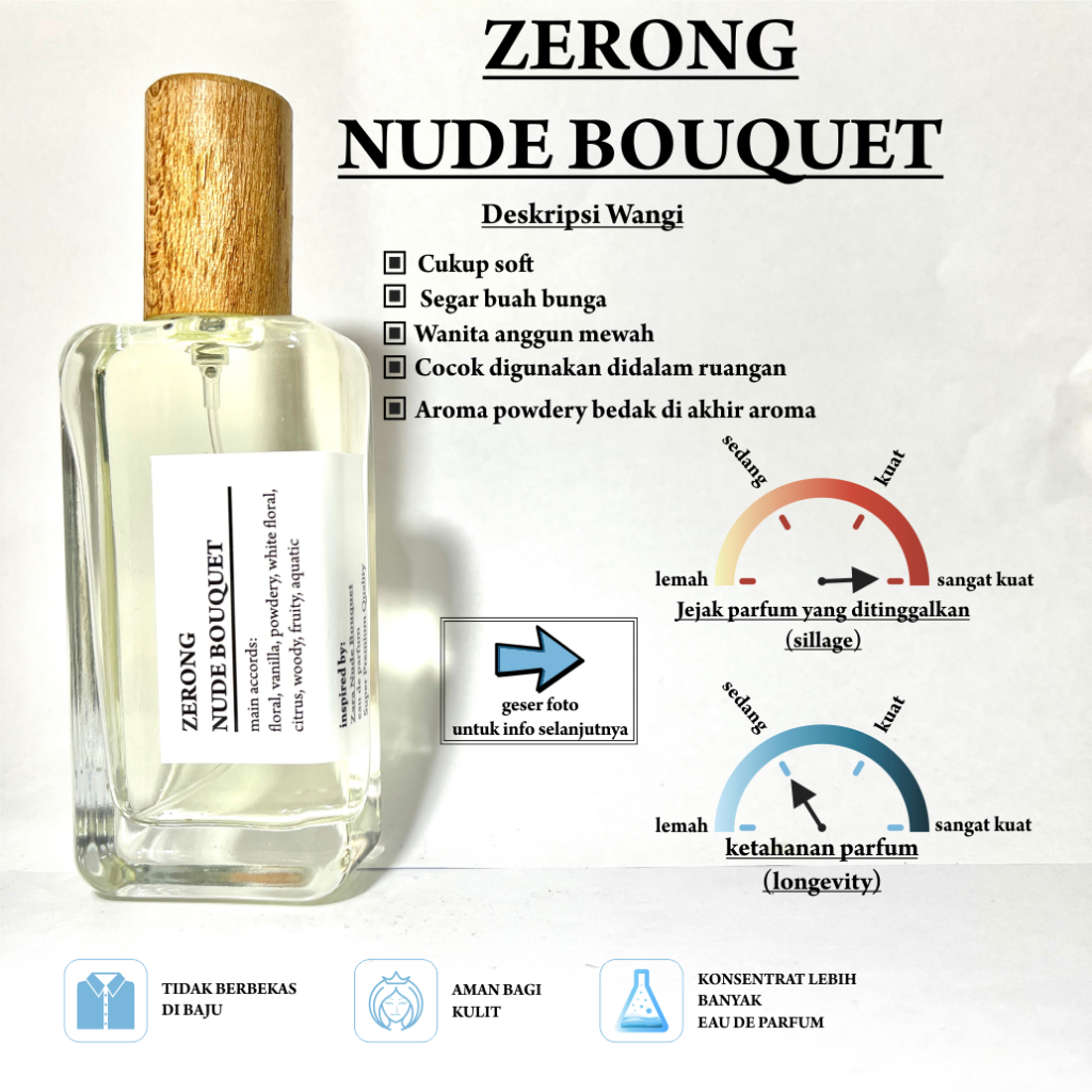Jual [Bonus 10ml di LIVE] Zerong Nude Bouquet Dari Inspired Parfum Bandung | Shopee Indonesia