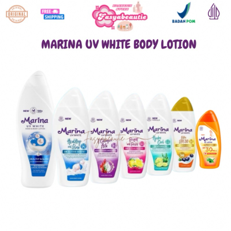 Jual MARINA UV WHITE SUNBLOCK SPF 30 MARINA UV WHITE BODY LOTION ALL ...
