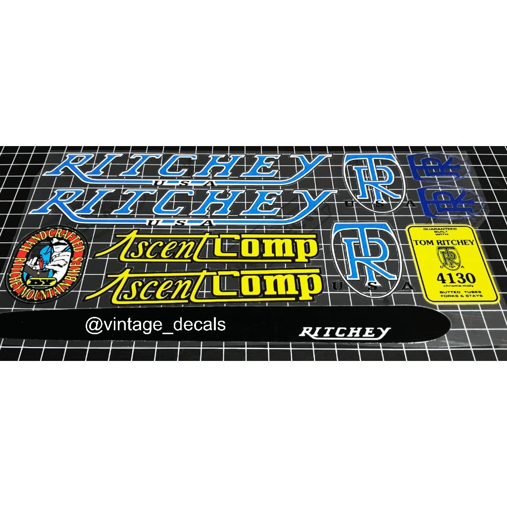 Jual sticker decals sepeda RITCHEY Ascent comp | Shopee Indonesia