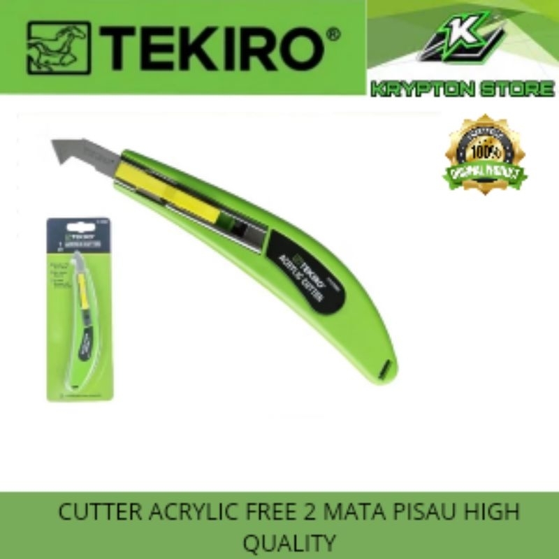 Jual Tekiro cutter acrylic free 2 mata high quality | Shopee Indonesia