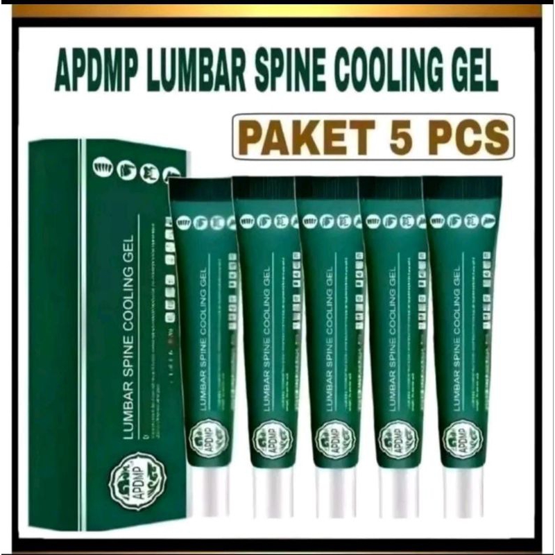 Jual Paket 5 Pcs Salep Lumbar spine Cooling Gel Krim nyeri pinggang ...