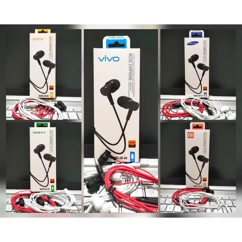 Jual HF HEADSET HANSFREE JB-02 BRANDED / HANSFREE BRAND SUPER BASS ...