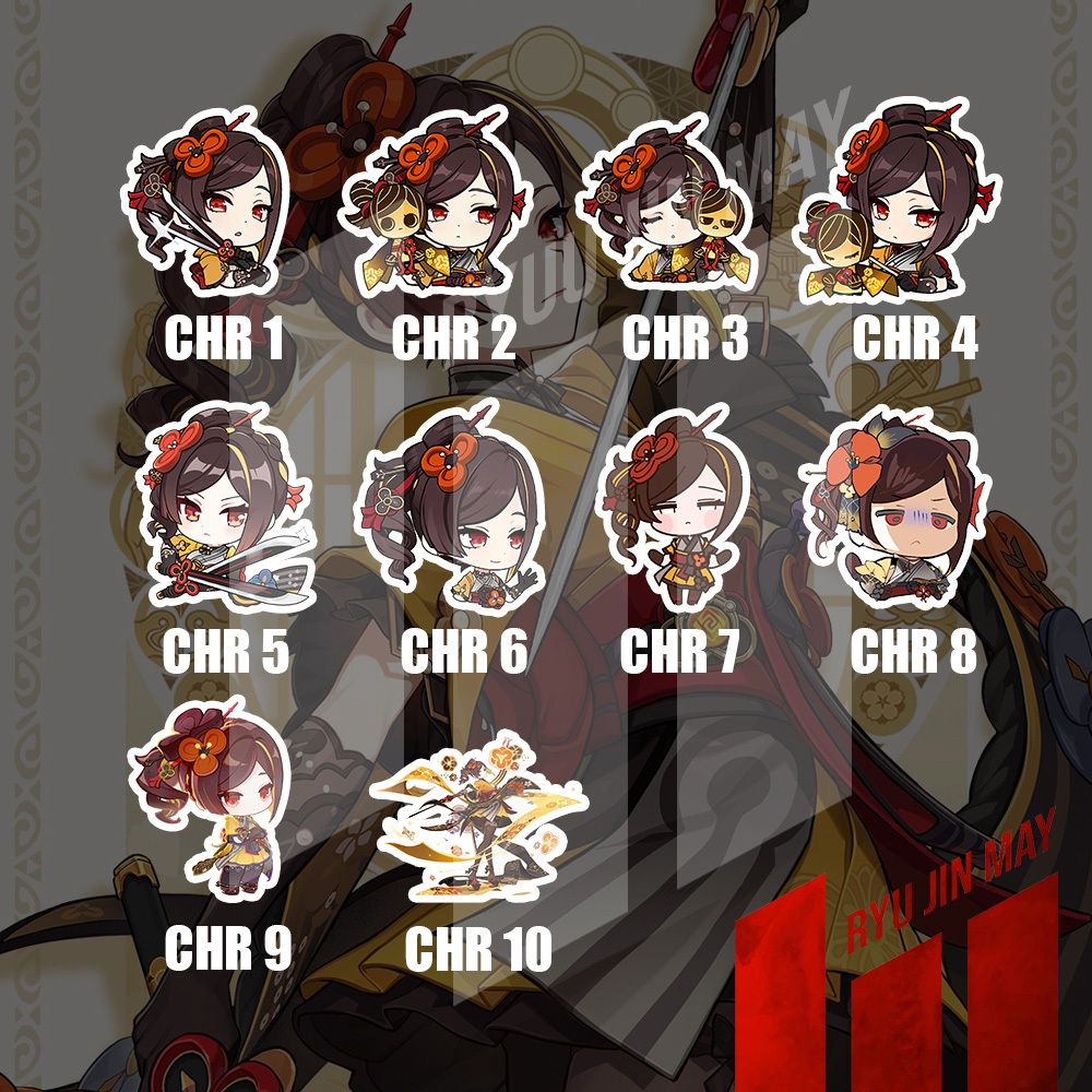 Jual Sticker Anime - Genshin Impact - Chiori | Shopee Indonesia