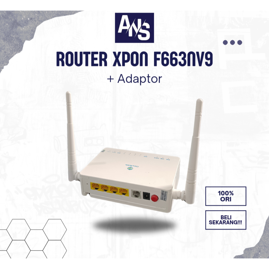 Jual ROUTER ZTE XPON ONU F663NV9 BEKAS NORMAL + ADAPTOR Support EPON GPON | Shopee Indonesia