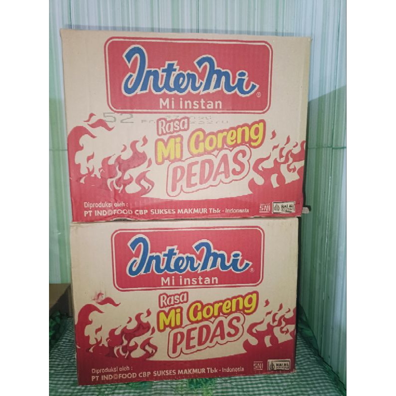 Jual INTERMIE GORENG KARDUS TERMURAH RASA ORIGINAL /PEDAS (1 KARDUS ISI ...