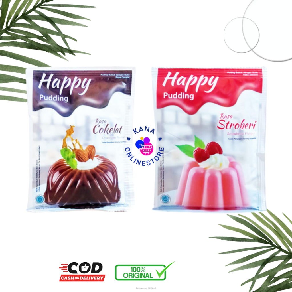 Jual HAPPY PUDDING Rasa Cokelat | Strawberry | Stroberi Susu | Puding ...