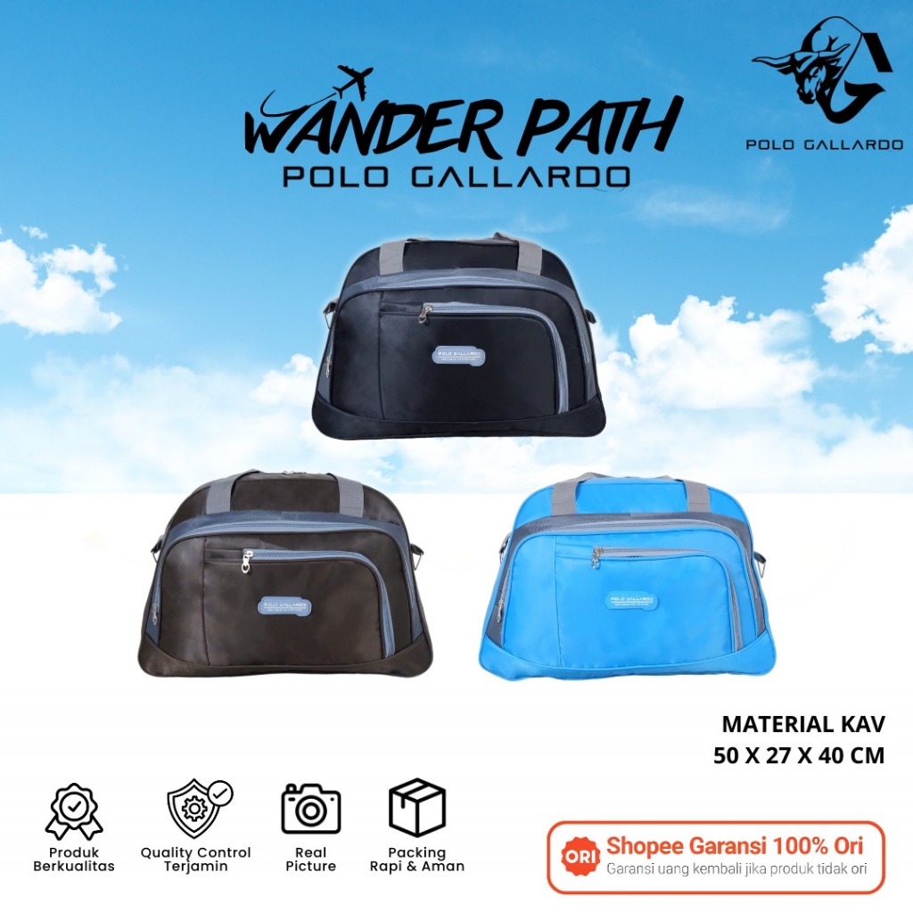 Jual Tas Pakaian Jumbo Tas Travelling Mudik Minggat Polo Gallardo PLC02 50 x 20x 30 Cm Bahan LC ...