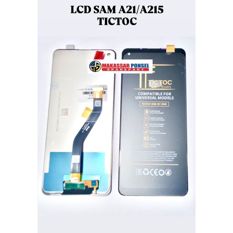 Jual LCD+TS SAMSUNG A21/A215 BLACK TICTOC | Shopee Indonesia