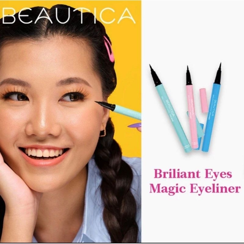 Jual Beautica Eyeliner Spidol Beautica Brilliant Eyes Magic Eyeliner ...