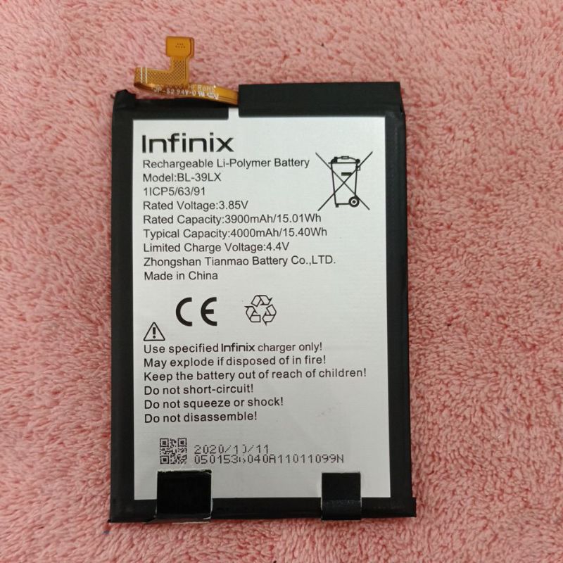 Jual BATERAI BATTERY BATRE INFINIX SMART 4 MODEL BL-39LX FUNGSI NORMAL ...