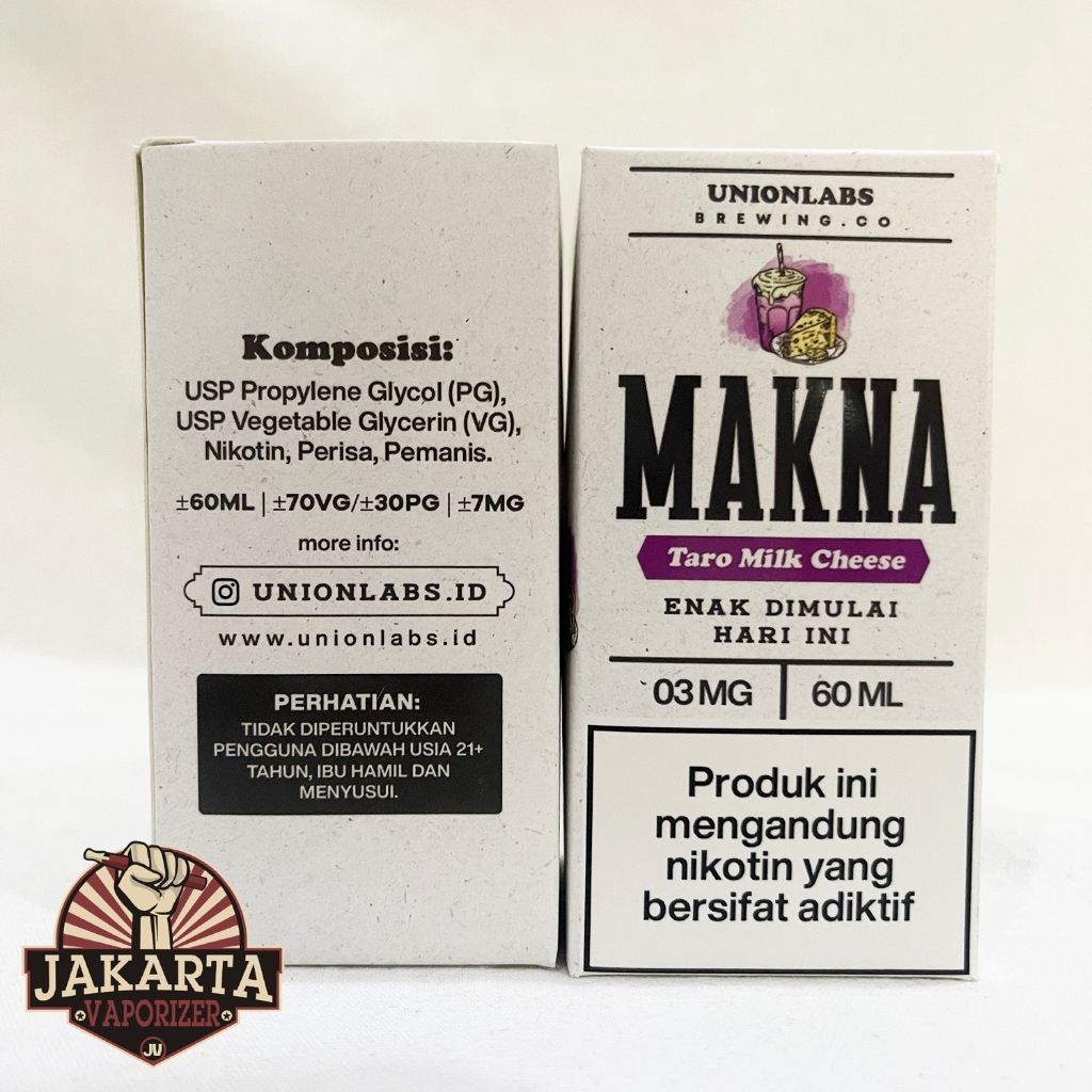 Jual MAKNA V2 TARO MILK CHEESE 60ML 3MG 7MG BY UNIONLABS | Shopee Indonesia