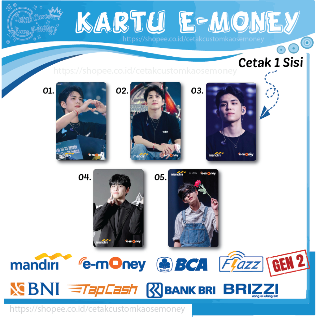 Jual KARTU EMONEY ETOLL KPOP BAND KOREA DAY6 WONPIL EMONEY MANDIRI BCA ...