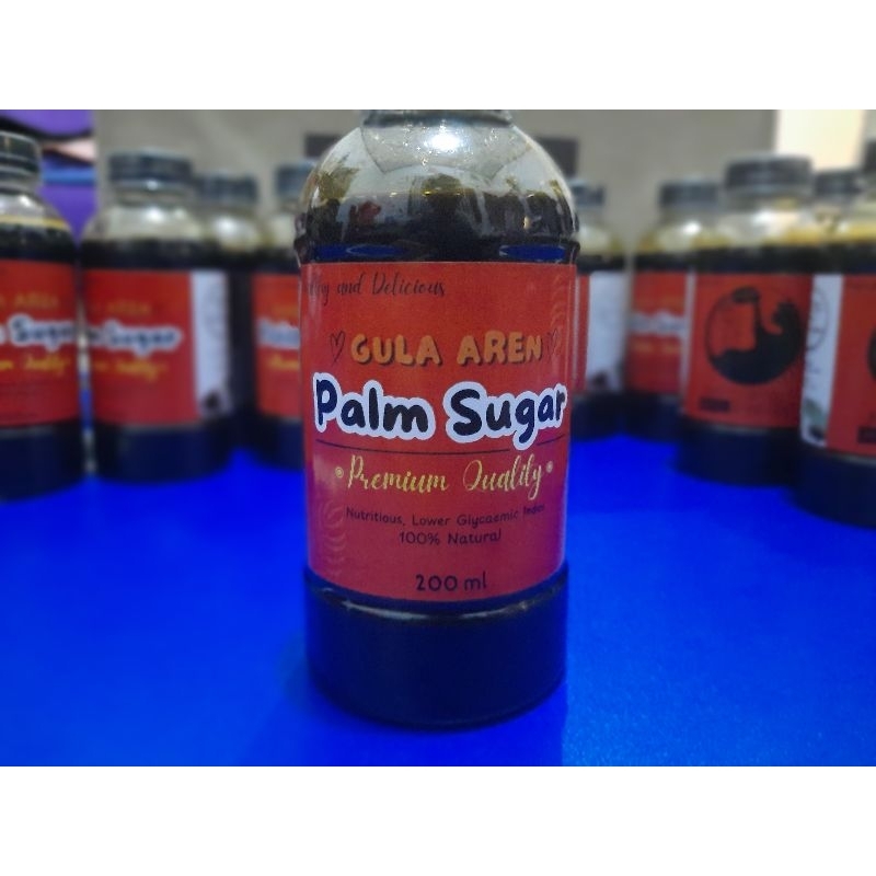 Jual PALM SUGAR SYRUP / GULA AREN CAIR Murni Kemasan Botol 200ml | Shopee Indonesia