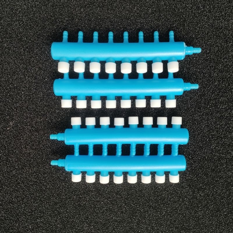Jual Air Flow Divider Valve / Keran Pembagi Udara, 8 Outlet biru ...
