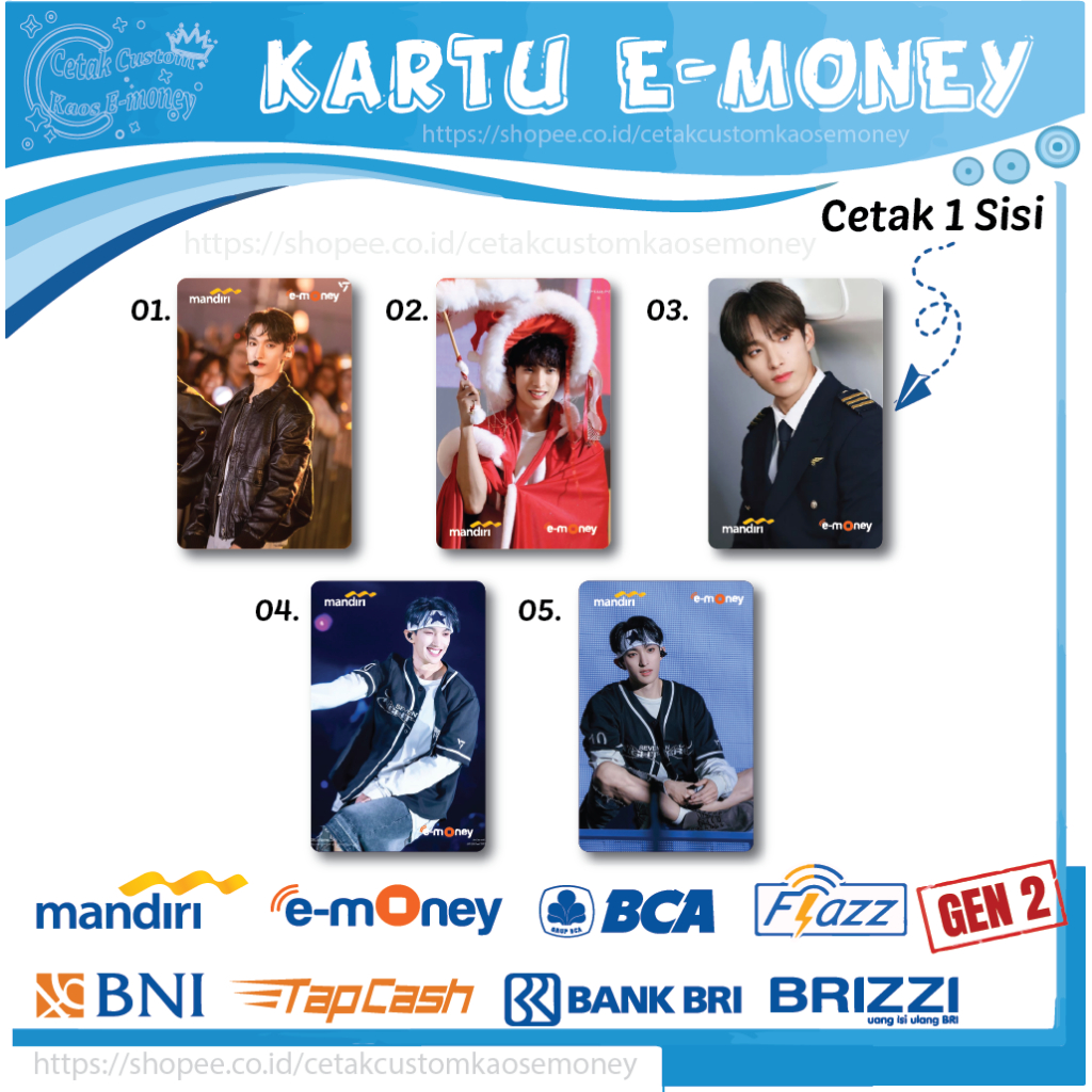 Jual KARTU EMONEY ETOLL KPOP SEVENTEEN DK LEE SEOKMIN KOREA EMONEY ...