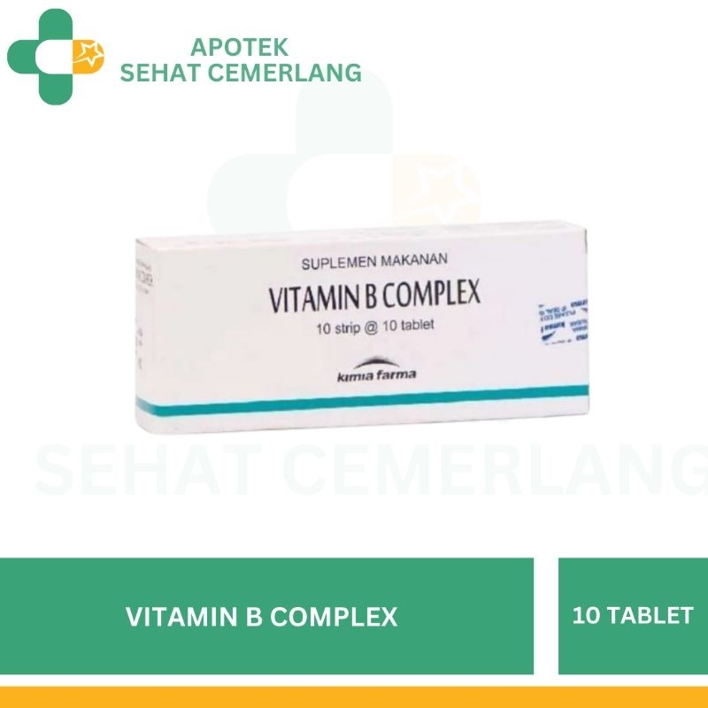Jual VITAMIN B COMPLEX KIMIA FARMA BOX 100 TABLET | Shopee Indonesia