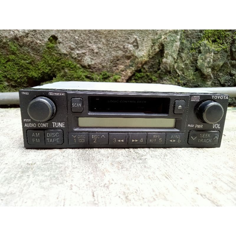 Jual tape single Din kaset radio Toyota Avanza fijitsuten 86120-32160 ...